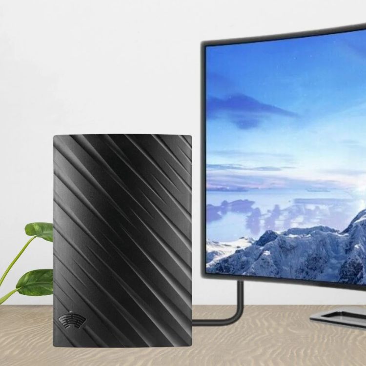 4K Indoor TV Aerial | 600-Mile Range, Plug & Play Installation for Fre ...